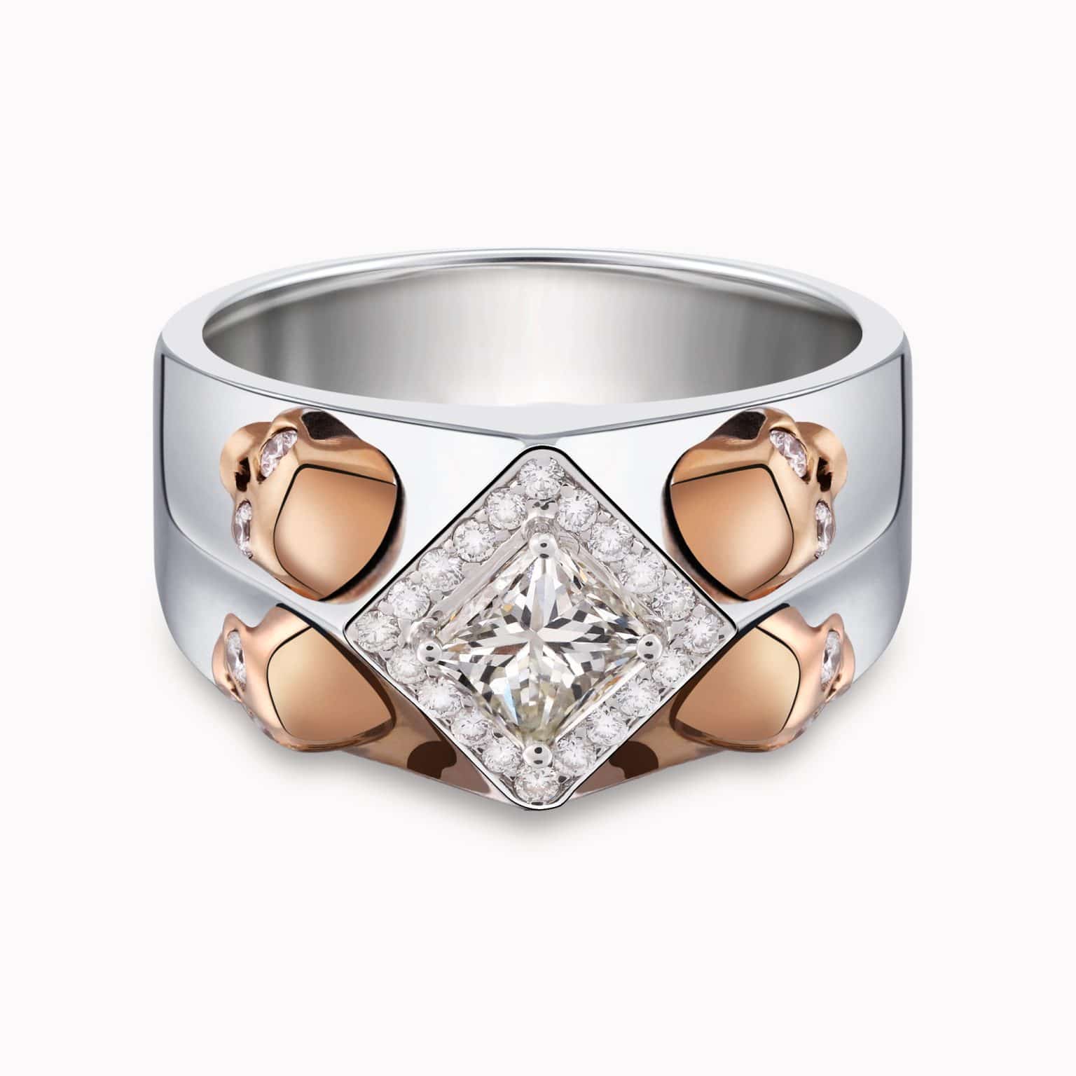 Diamond Skull Ring for Men - caprice